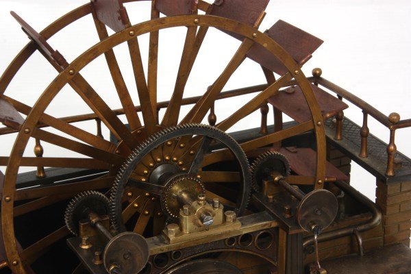 French Industrial Water Wheel Clock : Lot 112