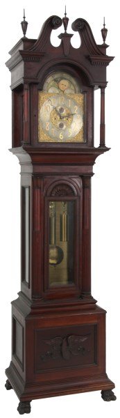 Waltham No. 14 Mahogany Grandfather Clock : Lot 292