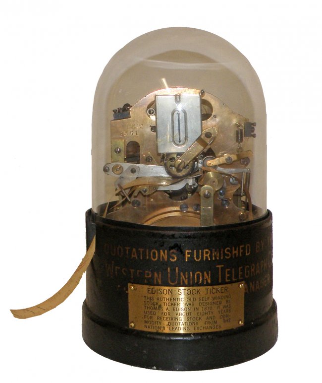 WESTERN UNION STOCK TICKER TAPE MACHINE : Lot 318