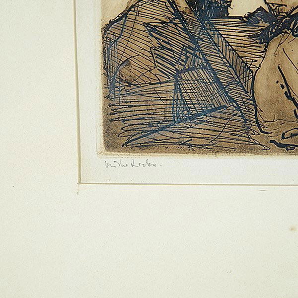 ARMIN HANSEN Large Etching "On the Rocks" : Lot 63