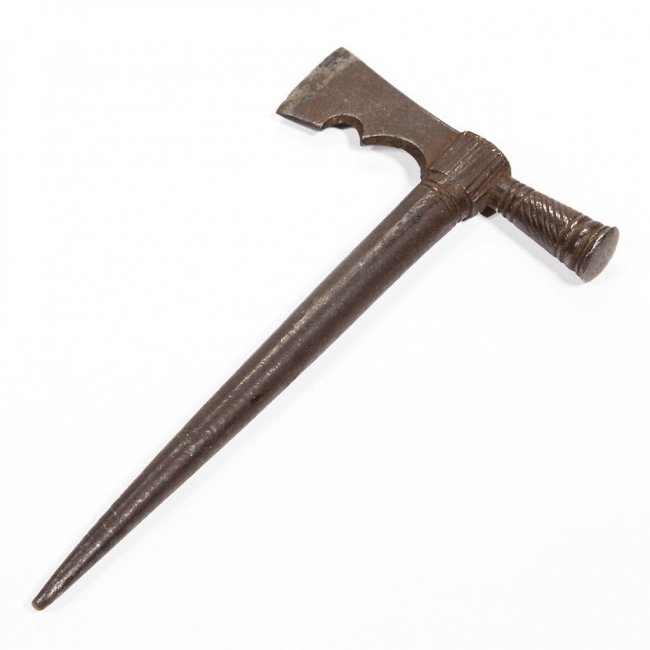 AMERICAN WROUGHT IRON / STEEL FLINT KNAPPING HAMMER : Lot 214