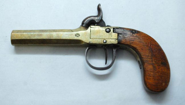 19th C Belgian ELG Percussion Pistol : Lot 392
