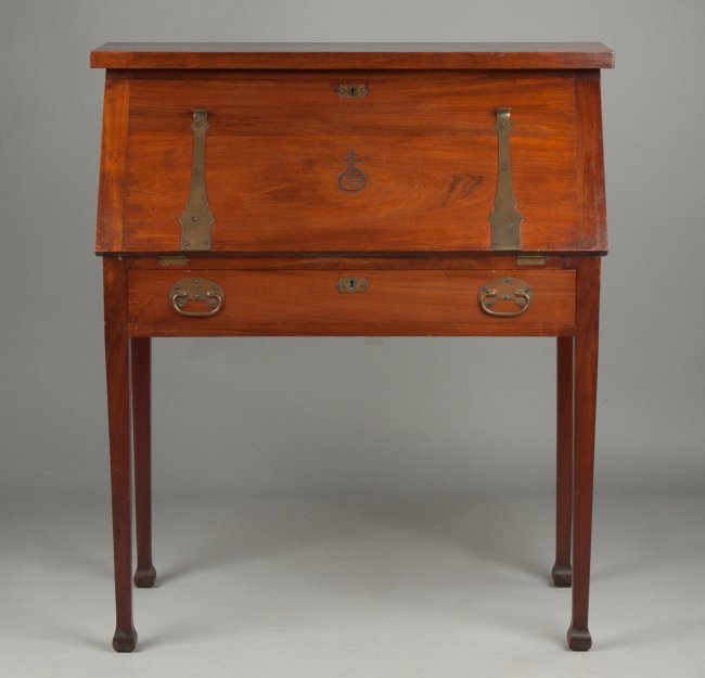 Roycroft Mahogany Drop Front Desk : Lot 124