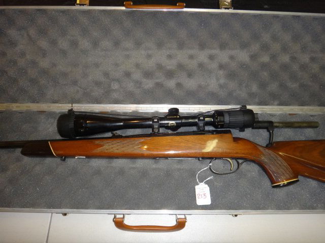 SAVAGE ANSCHUTZ Model 153 Rifle W/ BOSCH & LOMB Scope: : Lot 213