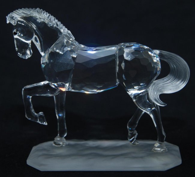SWAROVSKI CRYSTAL ARABIAN HORSE FIGURE w BOX : Lot 26