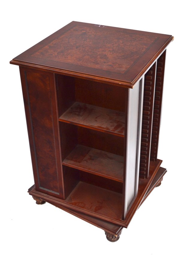 Revolving Library End Table : Lot 92
