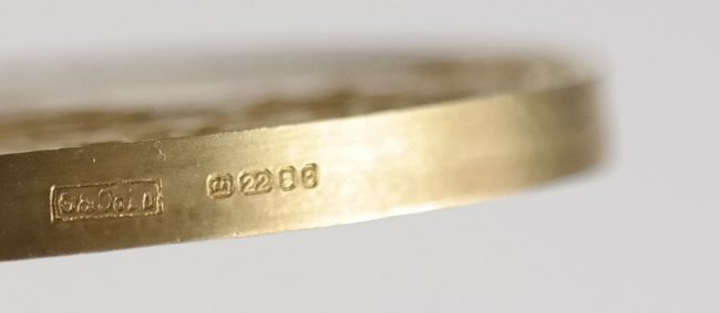 Two U.S. 1969 Apollo XI Gold Medals : Lot 17