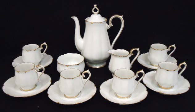 15pc Tea Set Koran China : Lot 403