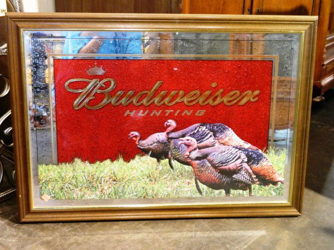 BUDWEISER TURKEY HUNTING MIRROR: : Lot 316