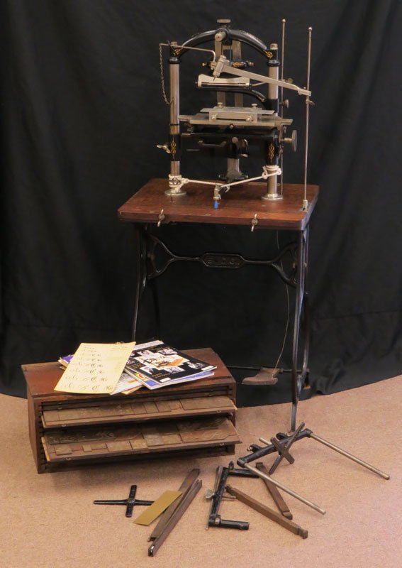1895 New Century Pantograph Engraving Machine with Hand : Lot 165