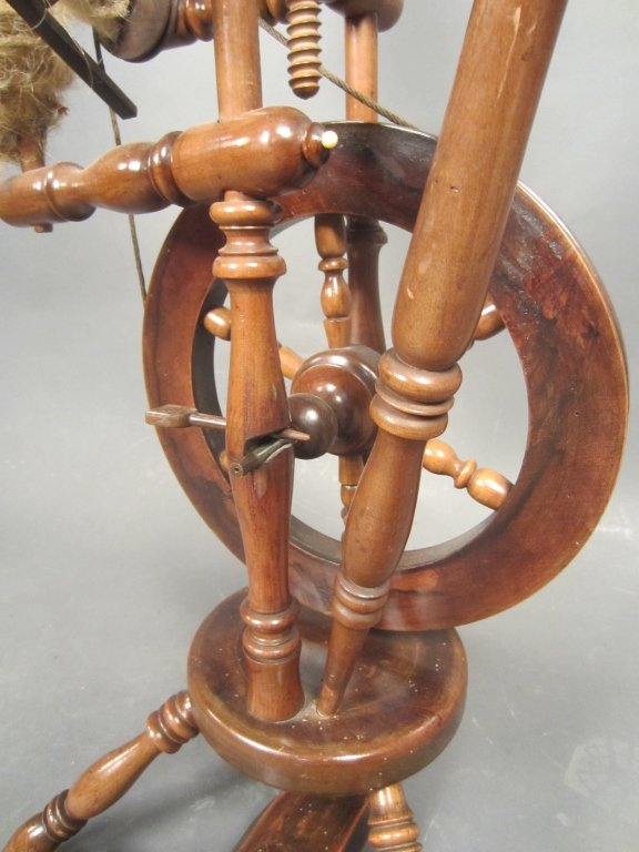 Antique Silk Spinning Wheel : Lot 233