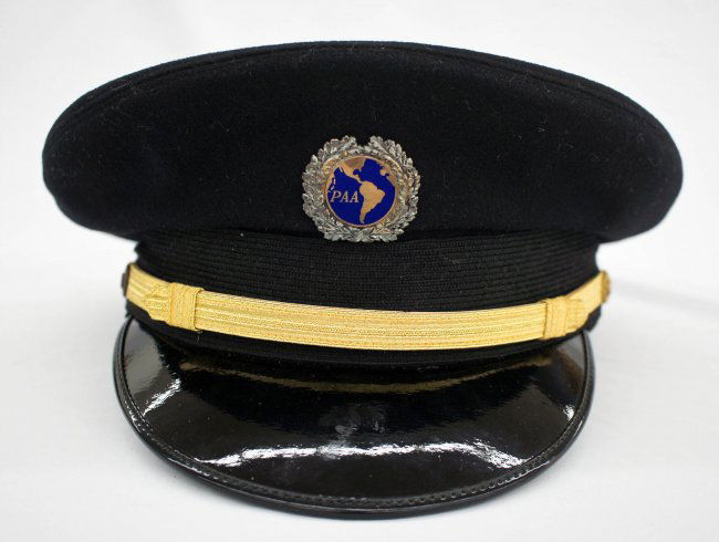 1930's Pan Am Airlines Pilot's Hat with Original Enamel : Lot 255