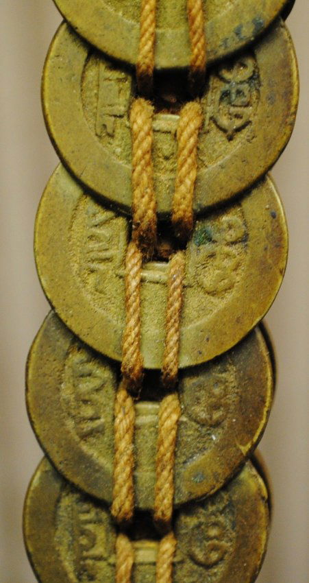 116: Chinese Feng Shui Coin Sword : Lot 116