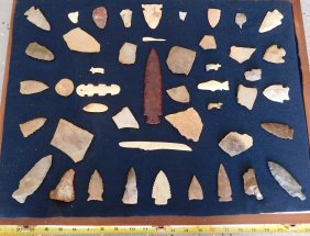 Nez Perce Obsidian Tools & Flint Arrowheads - WA : Lot 1226