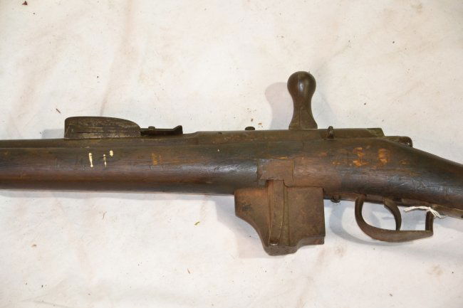FRENCH BOLT ACTION RELIC RIFLE DATED 1875 - 52" : Lot 465
