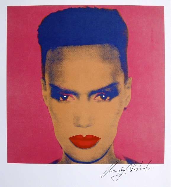 Andy Warhol, signed Print, Grace Jones, 1986 : Lot 5