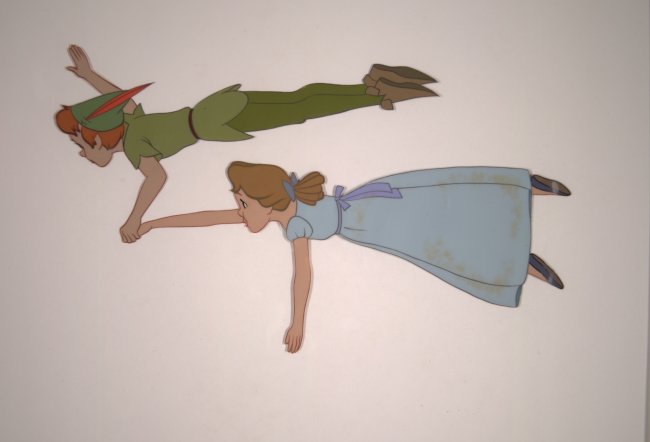 26: Peter Pan: Peter Pan and Wendy Flying Walt Disney P : Lot 26