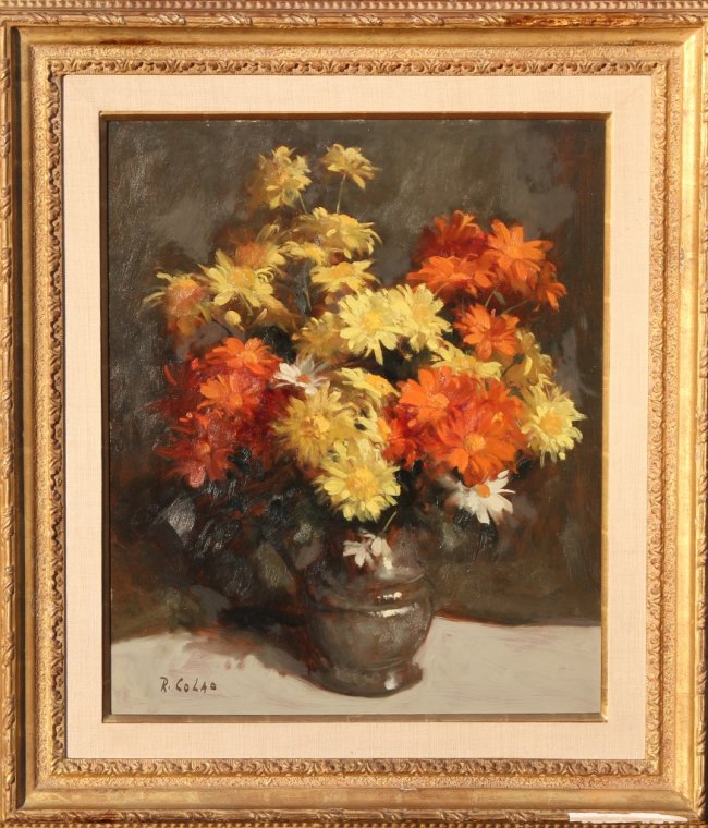 American Oil Painting attributed to R. Colao : Lot 35