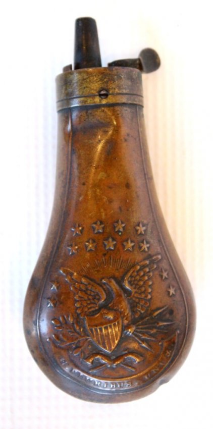 Authentic Colt 1848 Rare Black Powder Flask w others : Lot 253