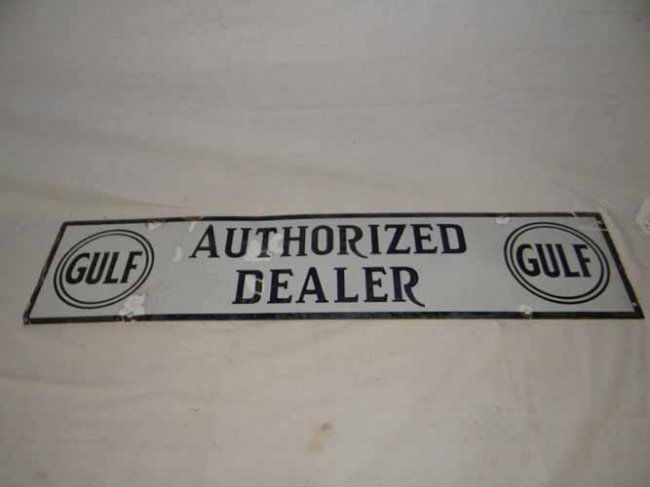 Gulf Authorized Dealer Sign : Lot 342