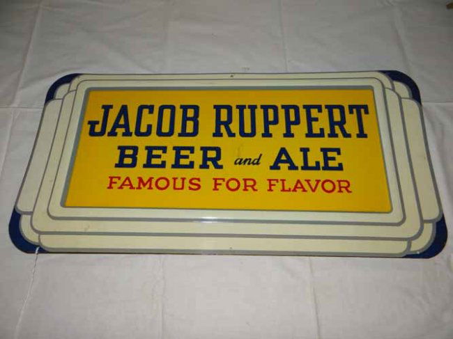 Jacob Ruppert Beer & Ale Sign : Lot 10
