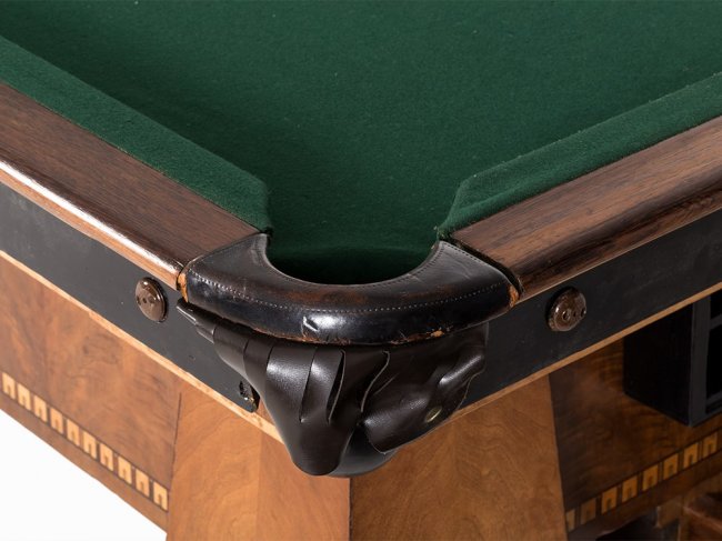 Brunswick, Art Deco pool table "Monarch Cushions", USA, : Lot 72