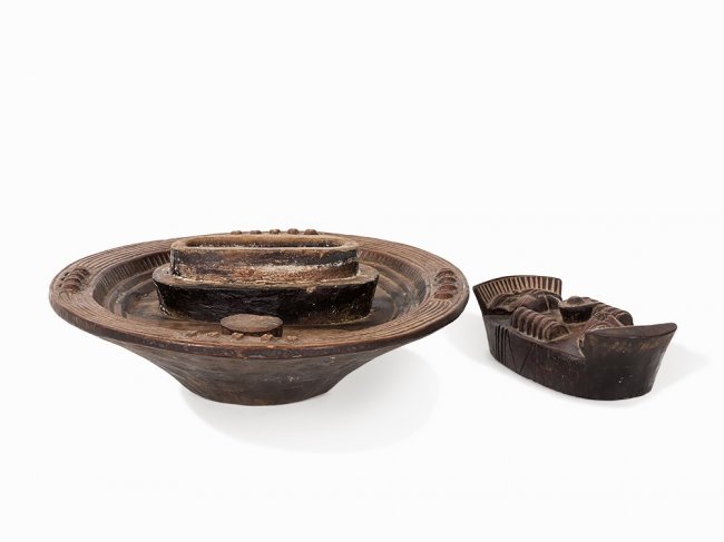 Igbo, ‘Okwa Oji’ Kola Nut Bowl, Nigeria, c. 1940 : Lot 65