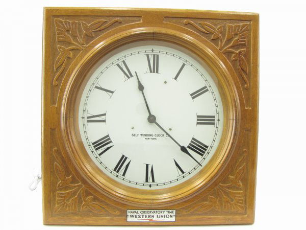 WESTERN UNION NAVAL OBSERVATORY TIME WALL CLOCK : Lot 65