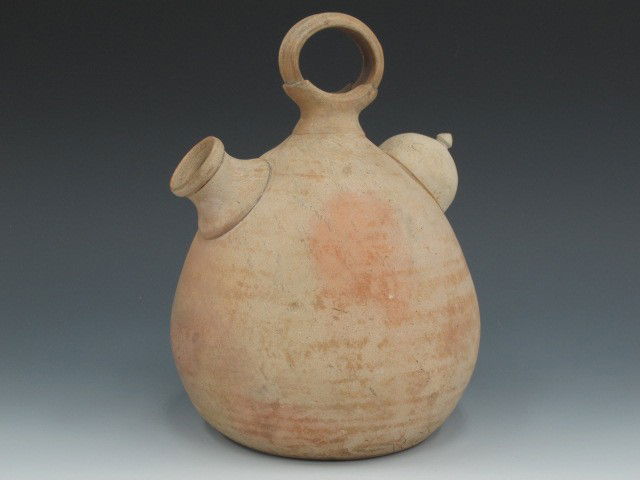 A GEORGE OHR UNGLAZED POTTERY JUG : Lot 114
