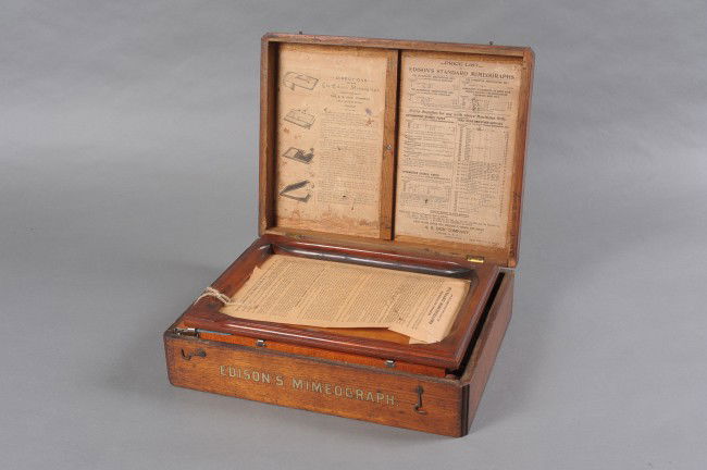 EDISON MIMEOGRAPH MACHINE NO 4, CIRCA 1920 : Lot 55