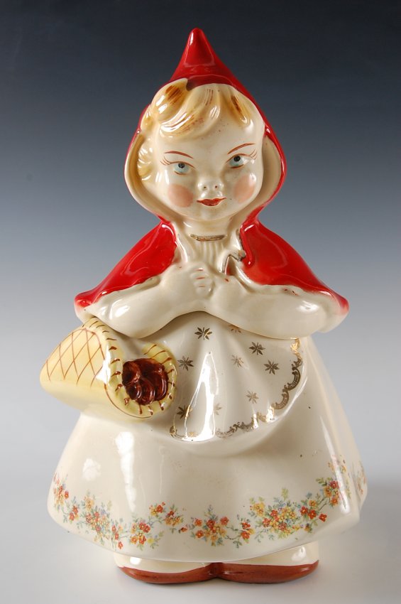 HULL POTTERY LITTLE RED RIDING HOOD COOKIE JAR : Lot 279