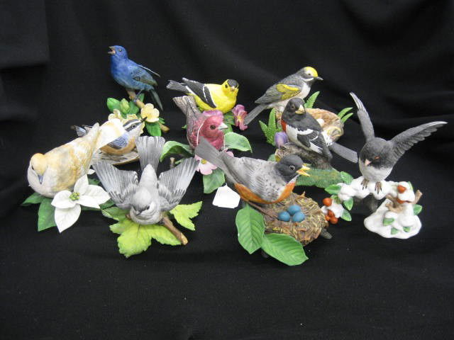 1367: Collection of 10 Lenox Porcelain Bird Figurines, : Lot 1367