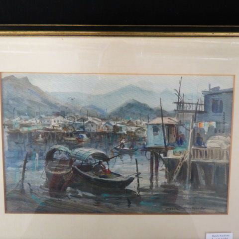 Chin Chung, Watercolor, Hong Kong : Lot 1056