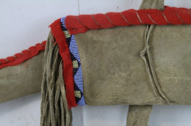 Sioux Bow and Beaded Scabbard : Lot 202