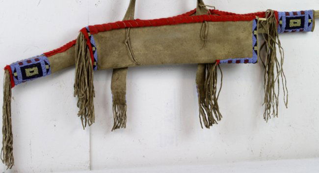 Sioux Bow and Beaded Scabbard : Lot 202