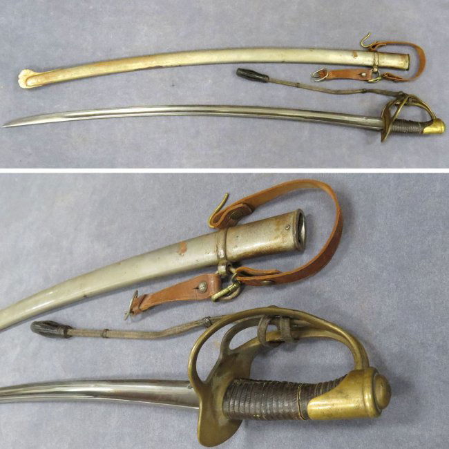 FRENCH NAPOLEONIC MODEL 1822 HEAVY CAVALRY SABER : Lot 44