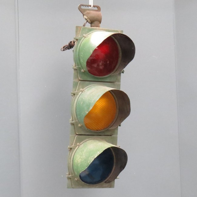 Standalone Antique Traffic Lights