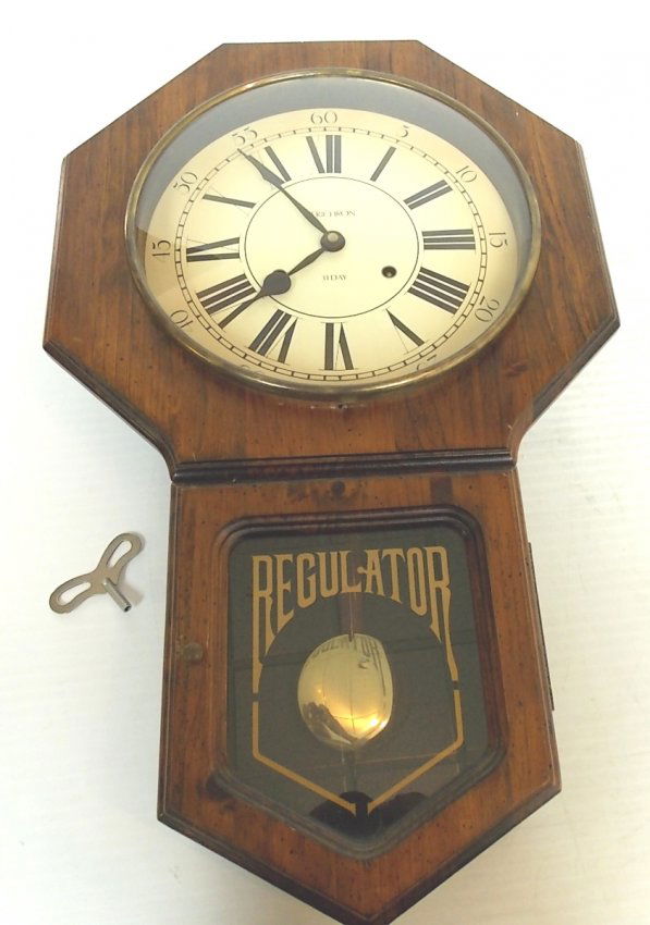VINTAGE VERICHRON 31 DAY REGULATOR WALL CLOCK : Lot 230