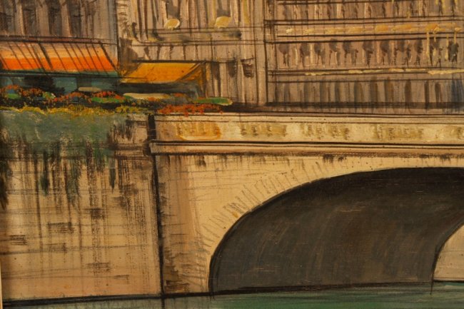Paul Lambert, "Conciergerie" Signed Oil on Canvas : Lot 744