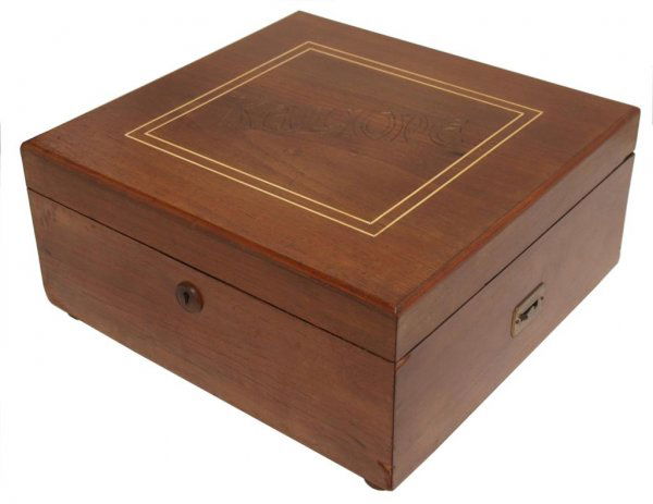 ANTIQUE GERMAN KALLIOPE MUSIC BOX, 13" DISC : Lot 81