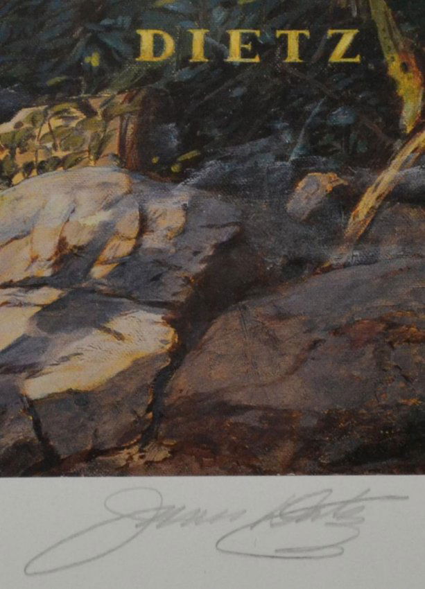 LIMITED LITHOGRAPH, JAMES DIETZ, BEST RANGER COINS : Lot 189