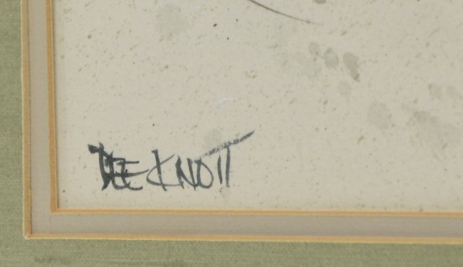 (3) WATERCOLOR PAINTINGS, DEE KNOTT (1943-2013) : Lot 575