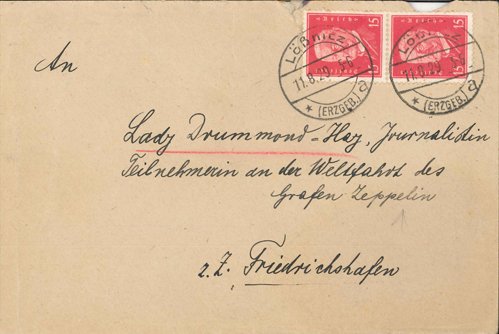 Lady Grace Drummond-Hay. 2 letters to Grace from the : Lot 181