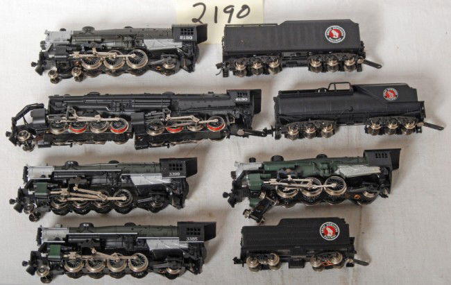 2190: 5 Great Northern N scale steam locomotives : Lot 2190