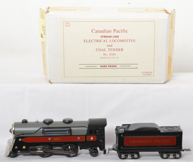 Marx modern Canadian Pacific 8341 steam locomotive : Lot 354