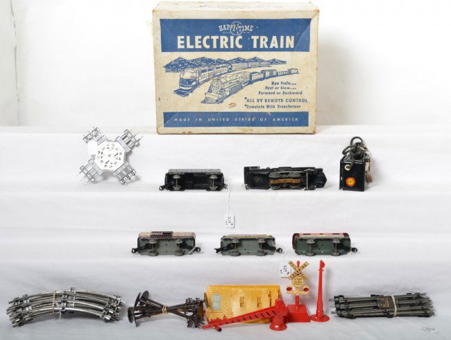 Marx Happi Time electric train steam freight set in OB : Lot 829