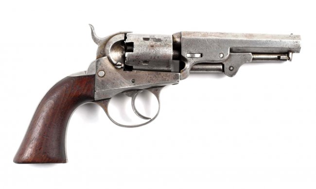 J.M. Cooper Double Action Percussion Revolver (A). : Lot 885