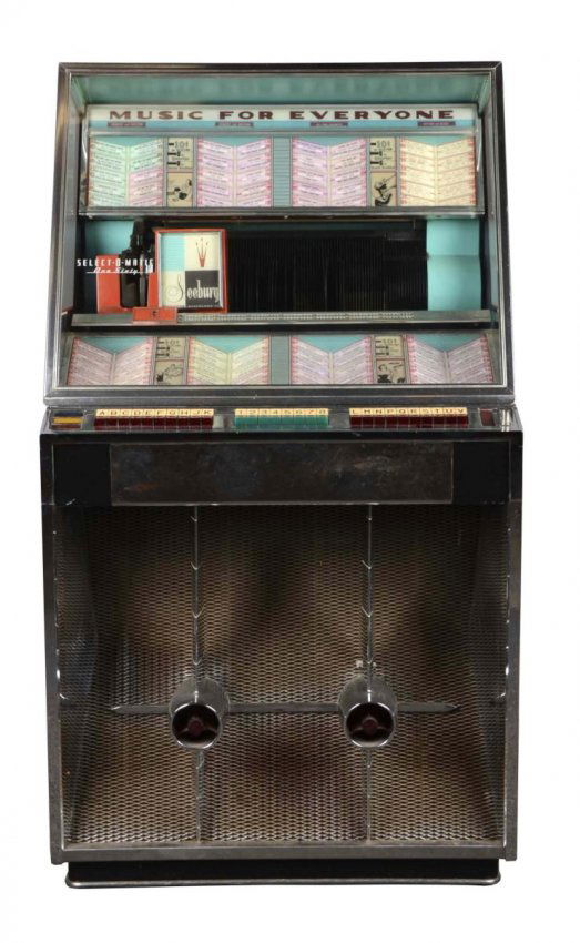 Multi-Coin Seeburg 160 Jukebox, Records & Wall Box : Lot 1373