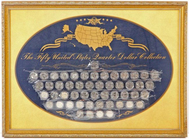 515: The Fifty US Quarter Dollar Collection : Lot 515
