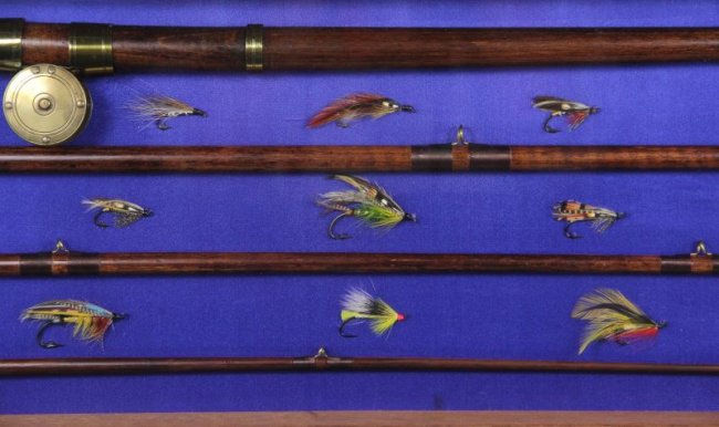 Antique Fly Fishing Rod and Reel Display : Lot 231